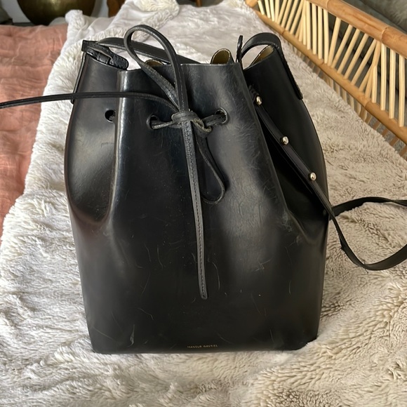 Mansur Gavriel | Bags | Mansur Gavriel Iconic Drawstring Bucket Bag ...